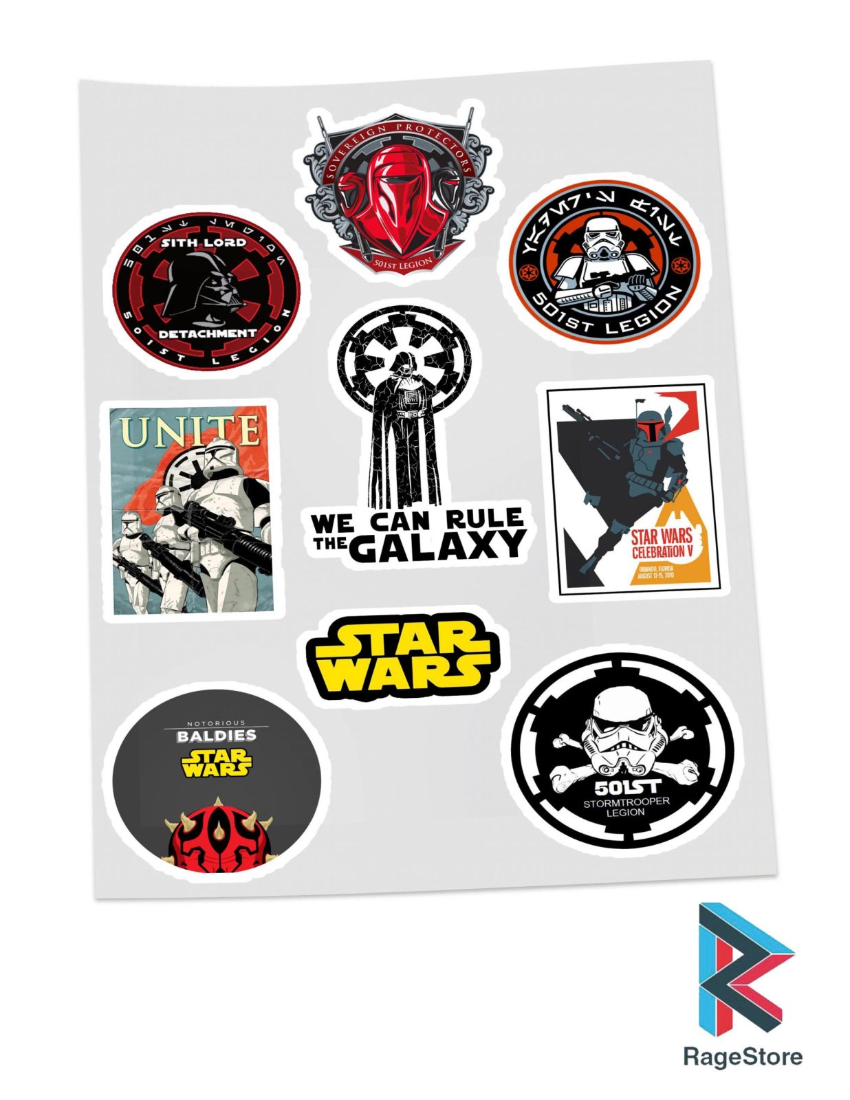 Stickers Star Wars Dark Side – Rage store