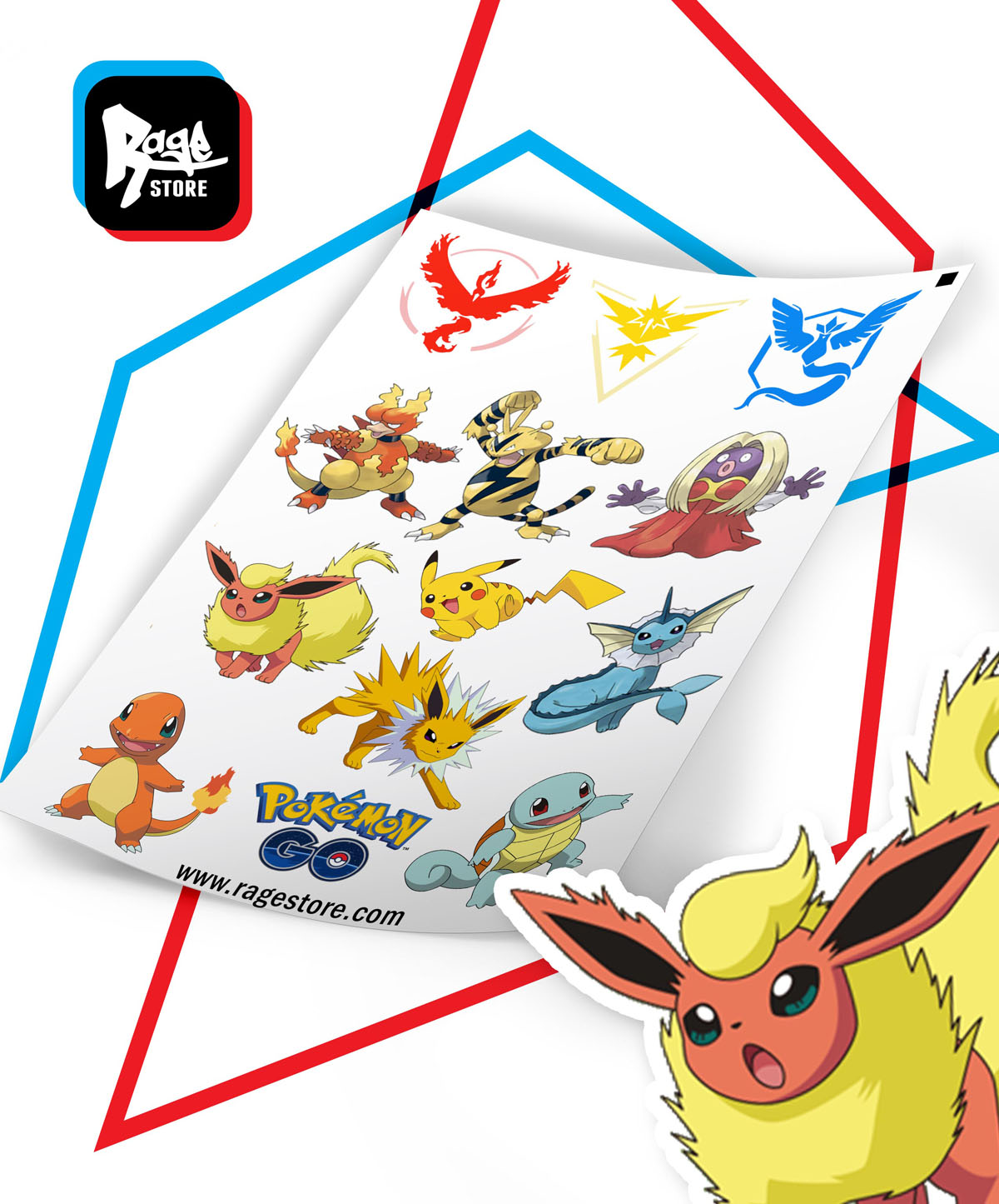 Stickers Pokemon go – Rage store